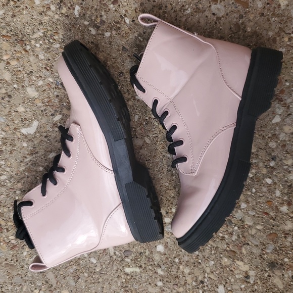 art class | Shoes | Art Class Blush Pink Patent Combat Boots Girls ...